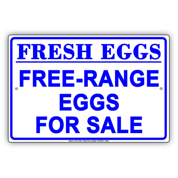 Fresh Eggs Free Range Eggs For Sale | Farmer's Market Sign - Sign Fever
