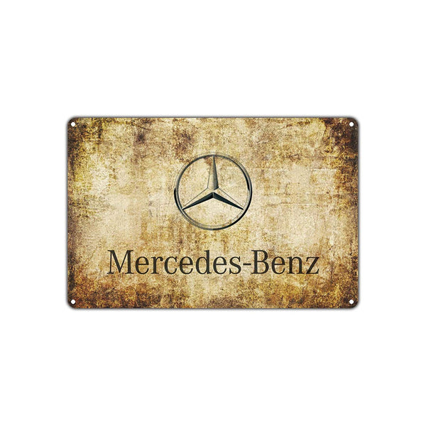 Mercedes Benz Classic Logo Vintage Sign Sign Fever