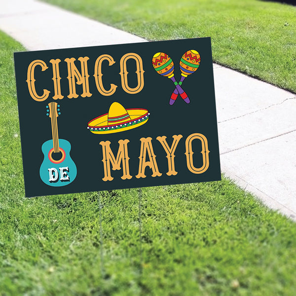 Cinco De Mayo Coroplast Yard Sign - Sign Fever