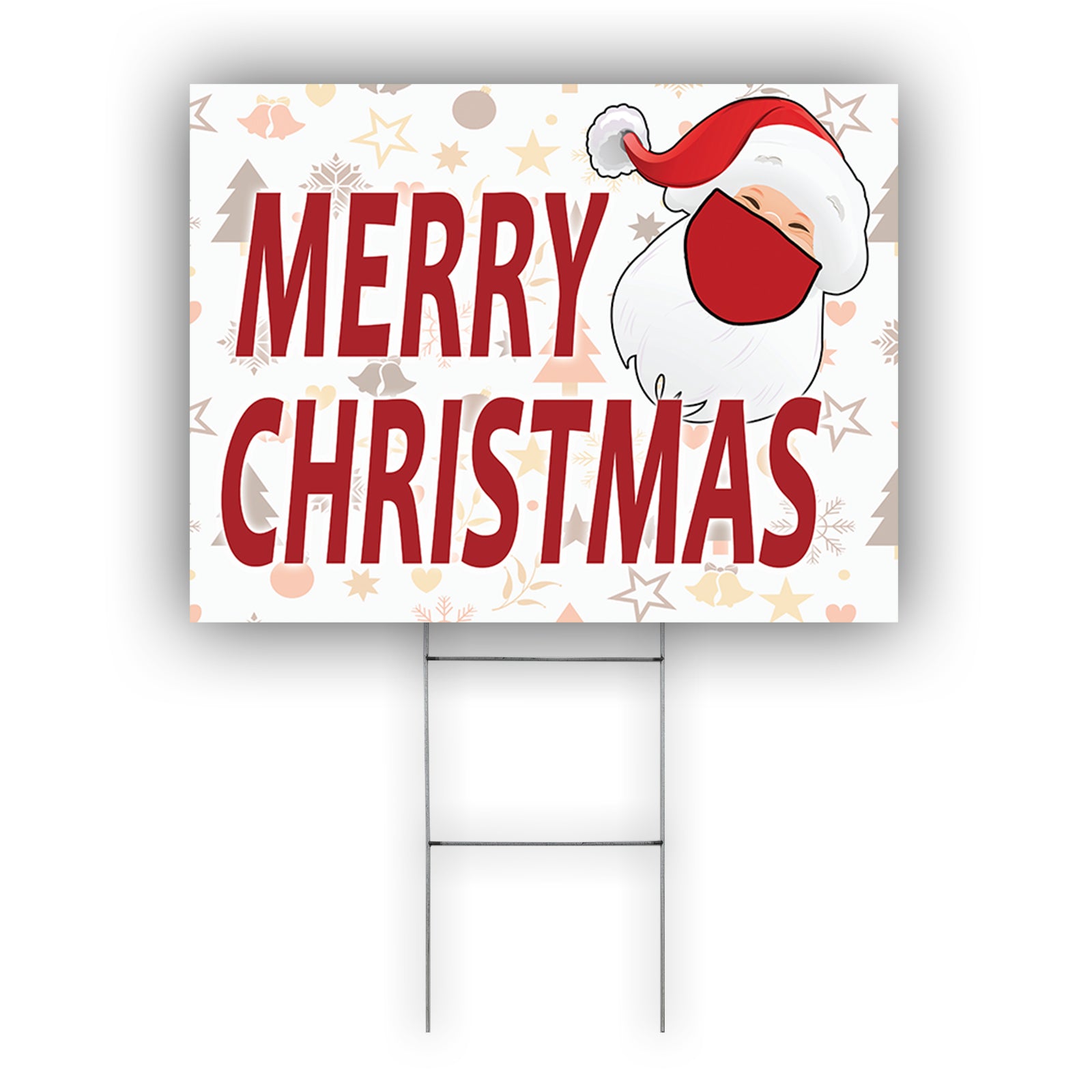 Merry Christmas Coroplast Yard Sign - Sign Fever
