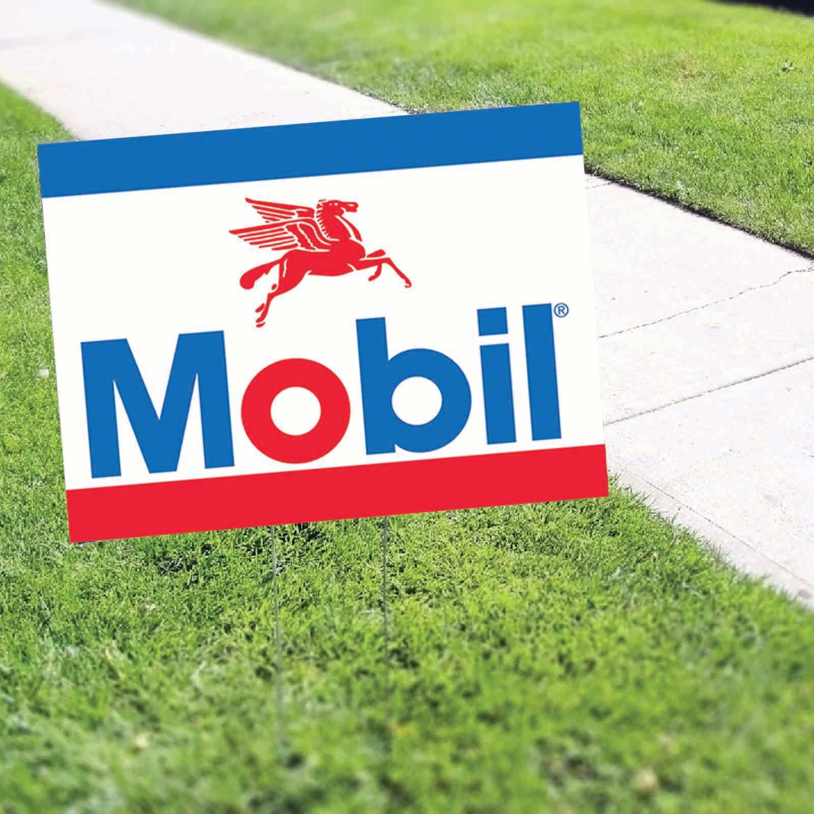 Mobil Coroplast Yard Sign - Sign Fever
