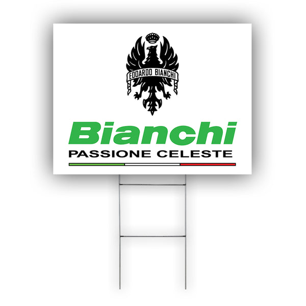 Bianchi Passione Celeste Coroplast Yard Sign - Sign Fever