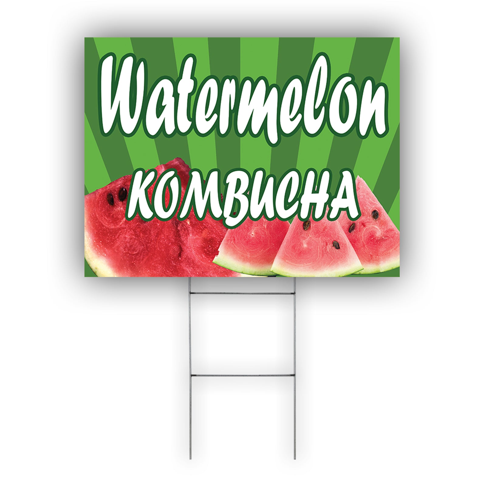 Watermelon Kombucha Coroplast Yard Sign Sign Fever