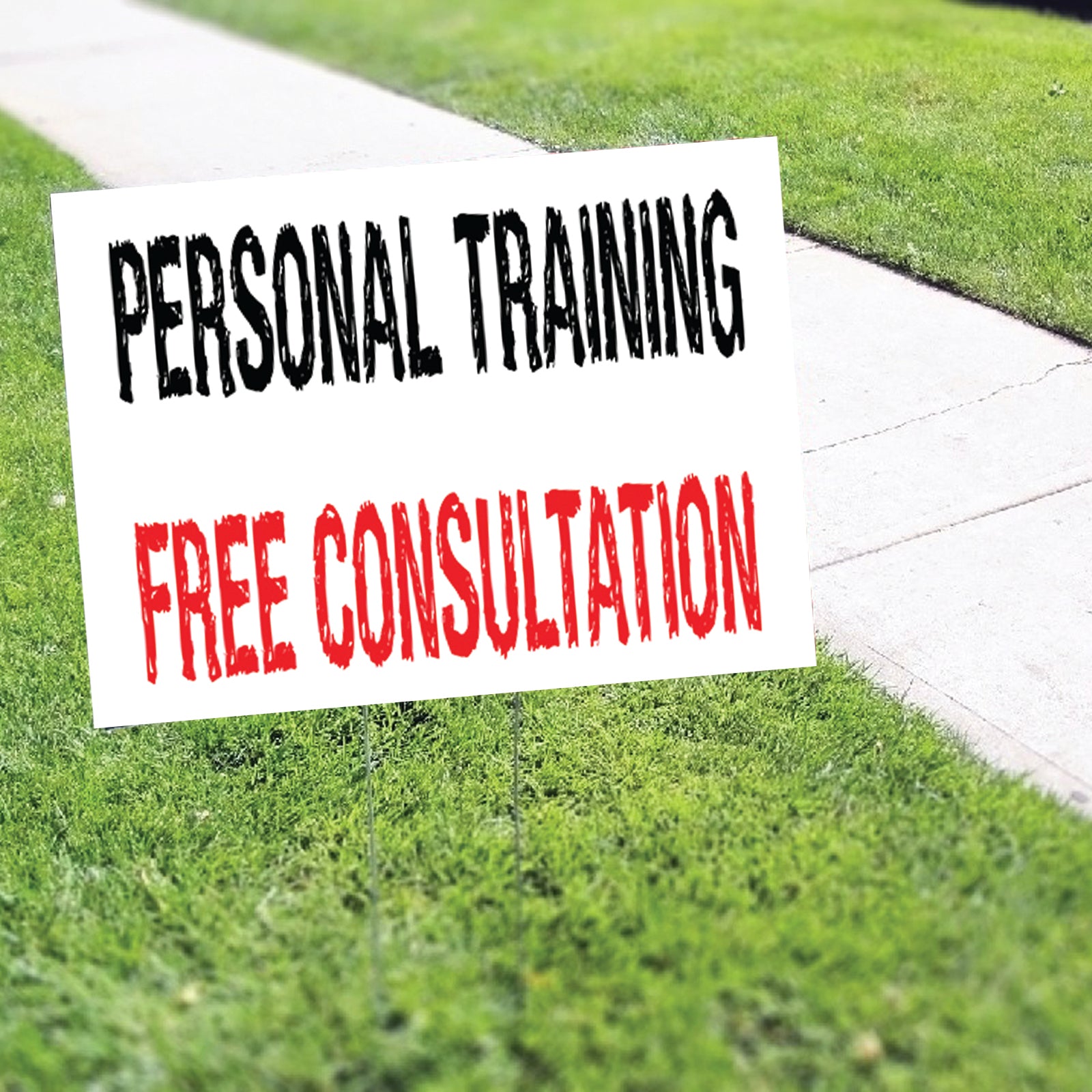 Personal Training Free Consultant Coroplast Yard Sign – Sign Fever