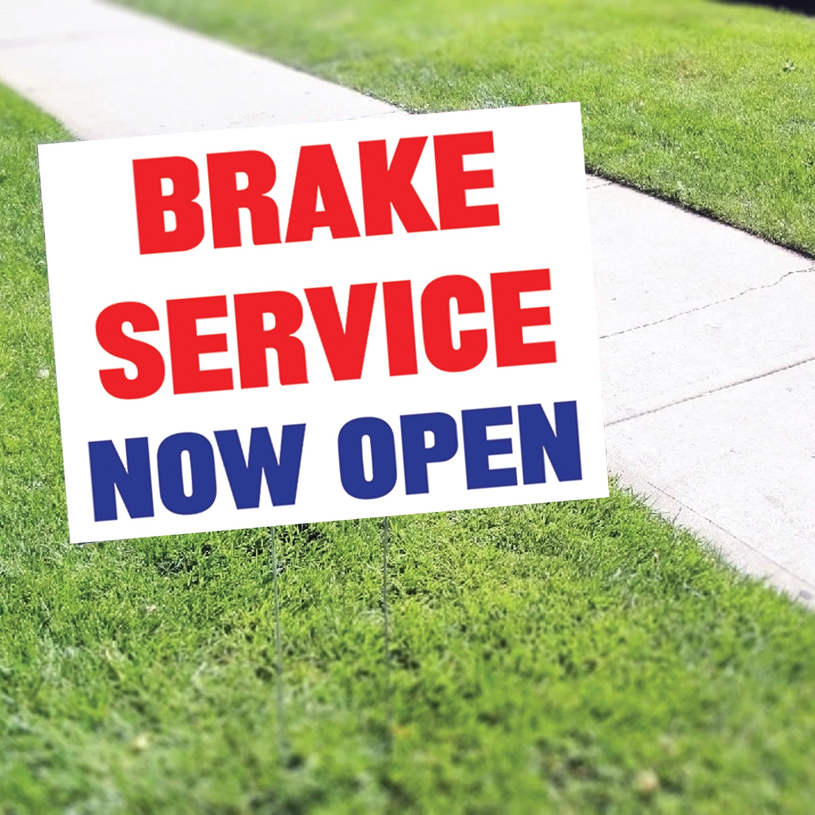 Break Service Now Open Coroplast Yard Sign - Sign Fever