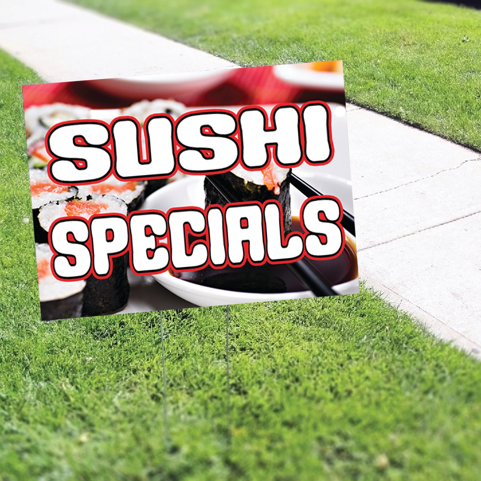Sushi Specialist Coroplast Yard Sign – Sign Fever