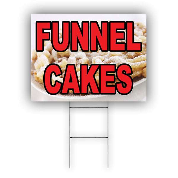Funnel Cakes Coroplast Yard Sign - Sign Fever