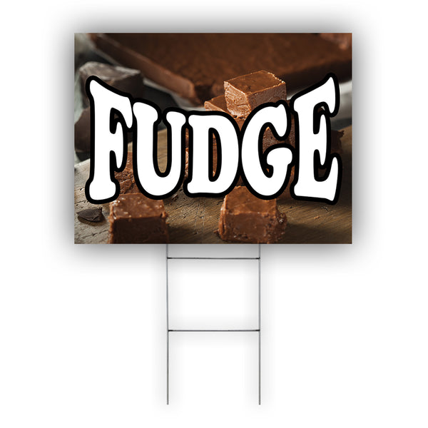 Fudge Coroplast Yard Sign - Sign Fever