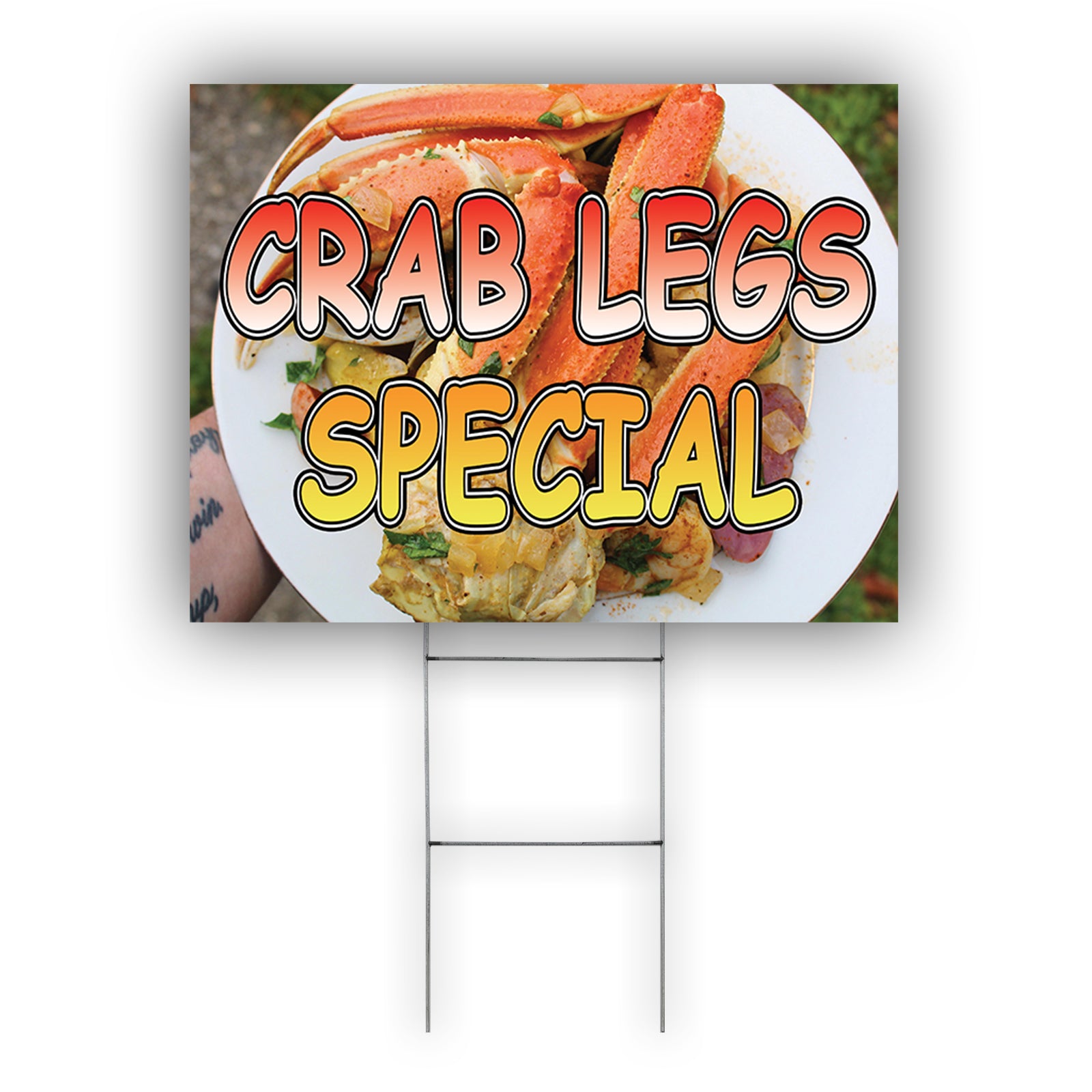 Crab Legs Special Coroplast Yard Sign - Sign Fever