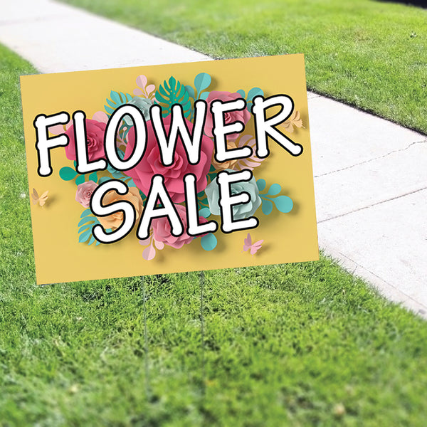 Flower Sale Coroplast Yard Sign - Sign Fever