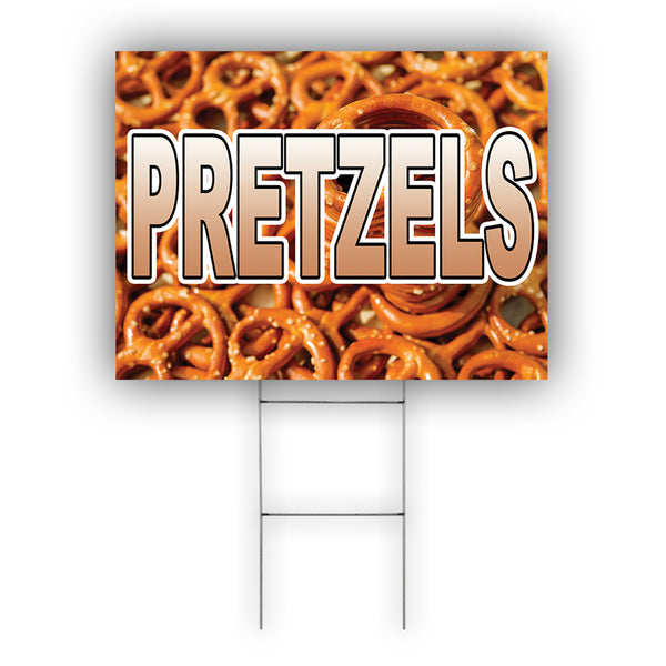 Pretzels Coroplast Yard Sign - Sign Fever