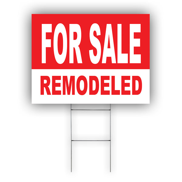 For Sale Remodeled Coroplast Yard Sign - Sign Fever