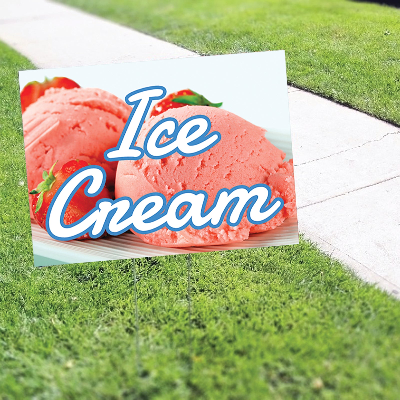 Ice Cream Coroplast Yard Sign – Sign Fever