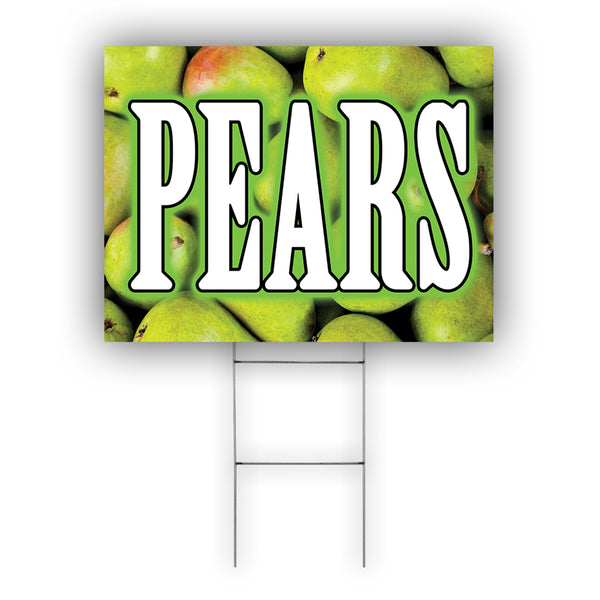 Pears Coroplast Yard Sign - Sign Fever