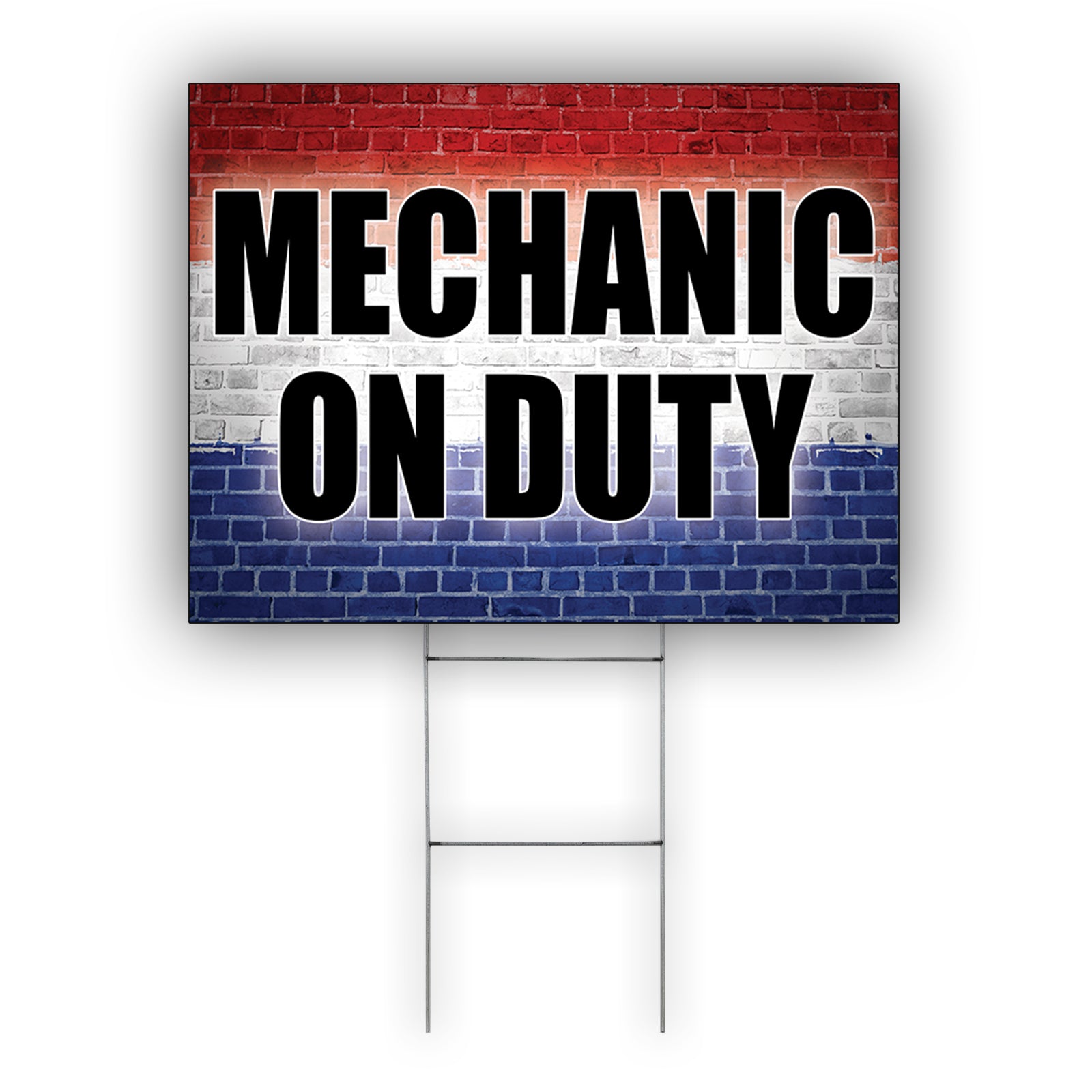 Mechanic On Duty Coroplast Yard Sign - Sign Fever