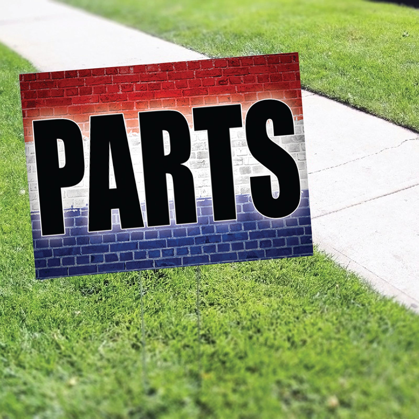 Parts Coroplast Yard Sign - Sign Fever