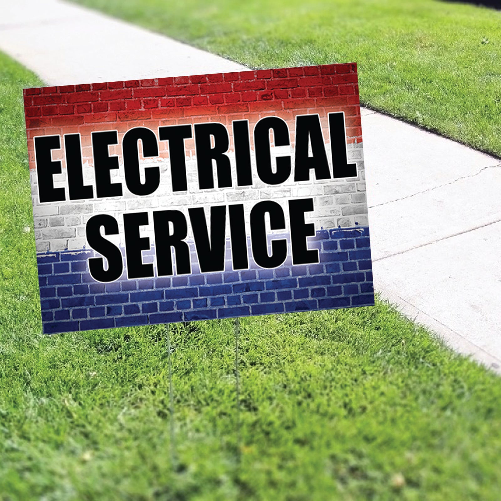 Electrical Service Coroplast Yard Sign - Sign Fever