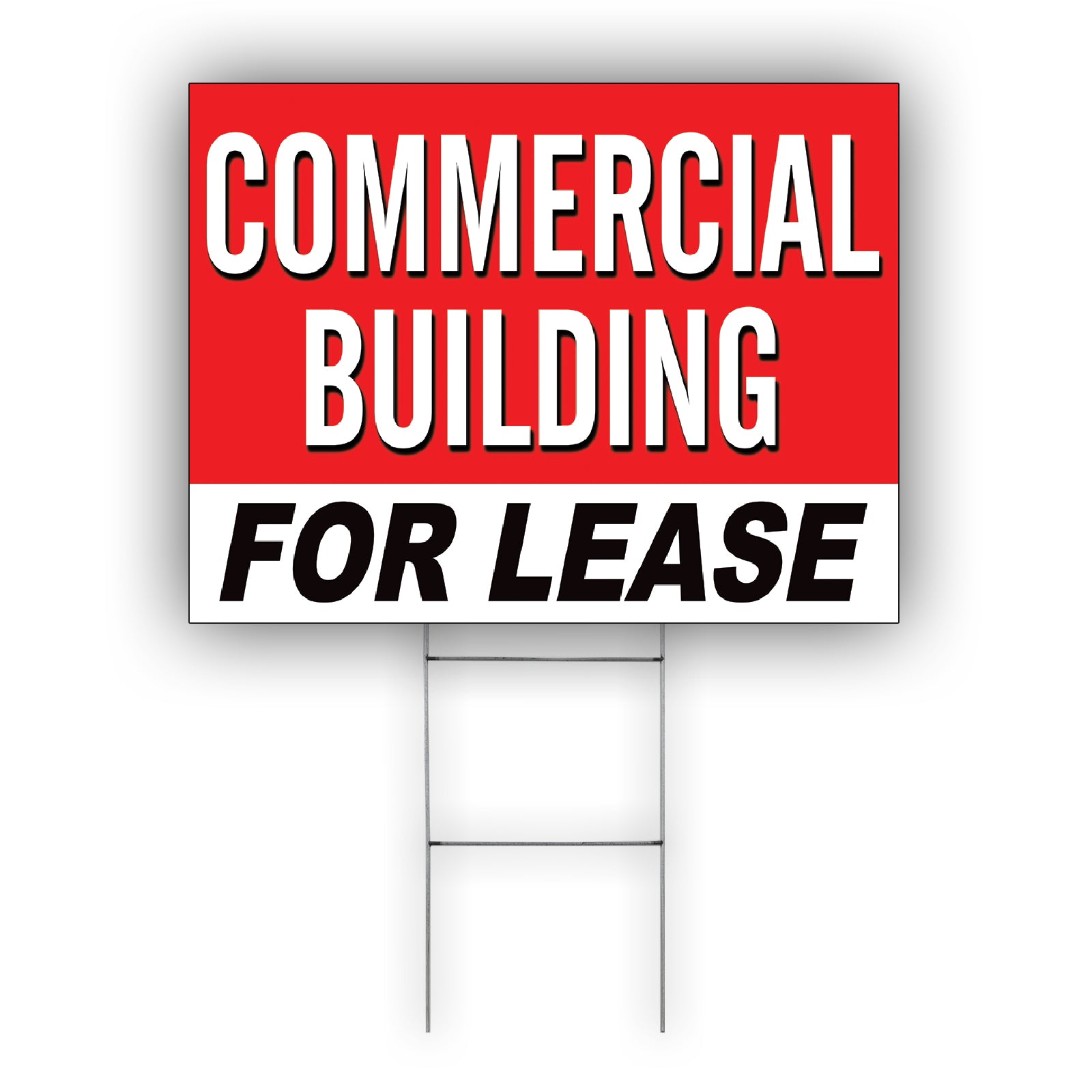Commercial Building For lease Coroplast Yard Sign – Sign Fever