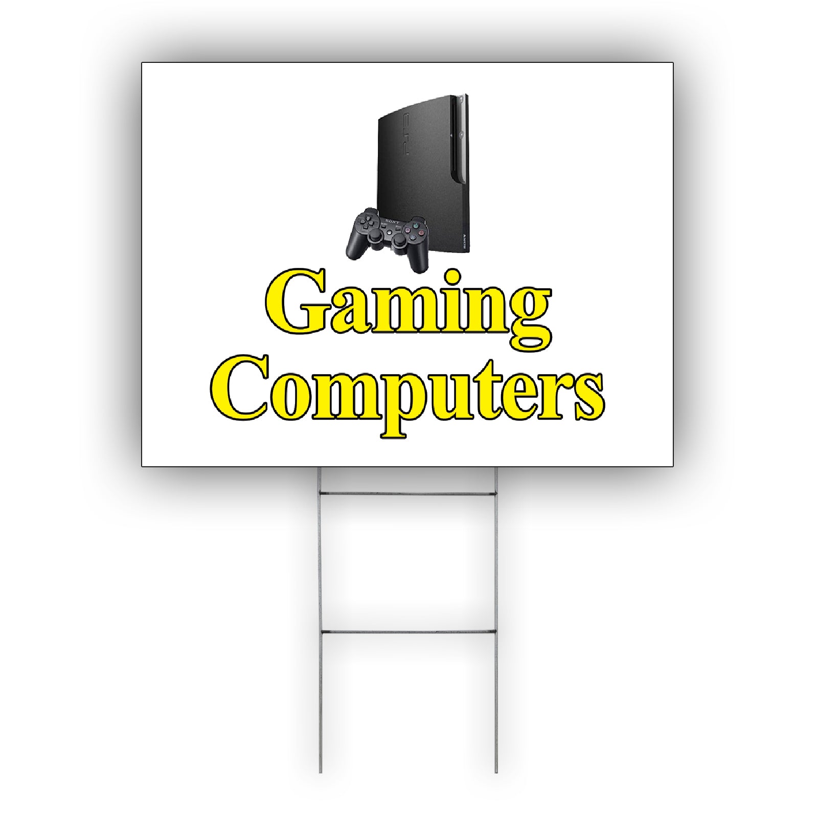 Gaming Computers Coroplast Yard Sign – Sign Fever