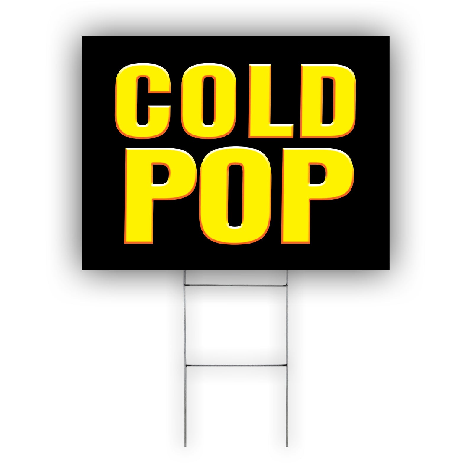 Cold Pop Coroplast Yard Sign – Sign Fever