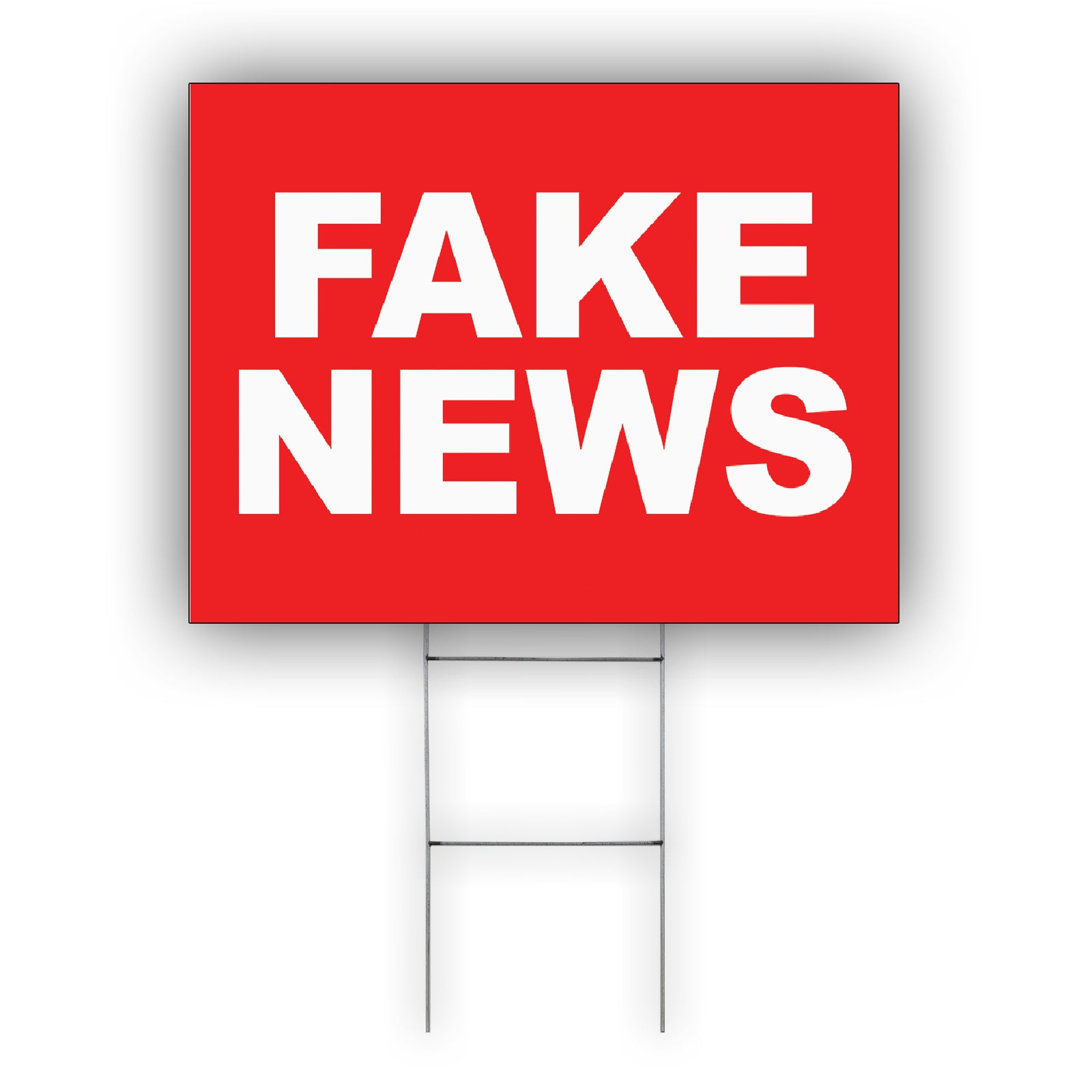 Fake News Coroplast Yard Sign - Sign Fever