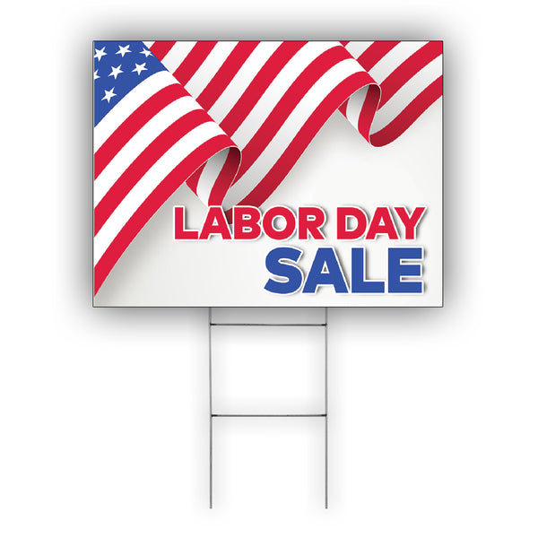 Labor Day Sale Coroplast Yard Sign - Sign Fever