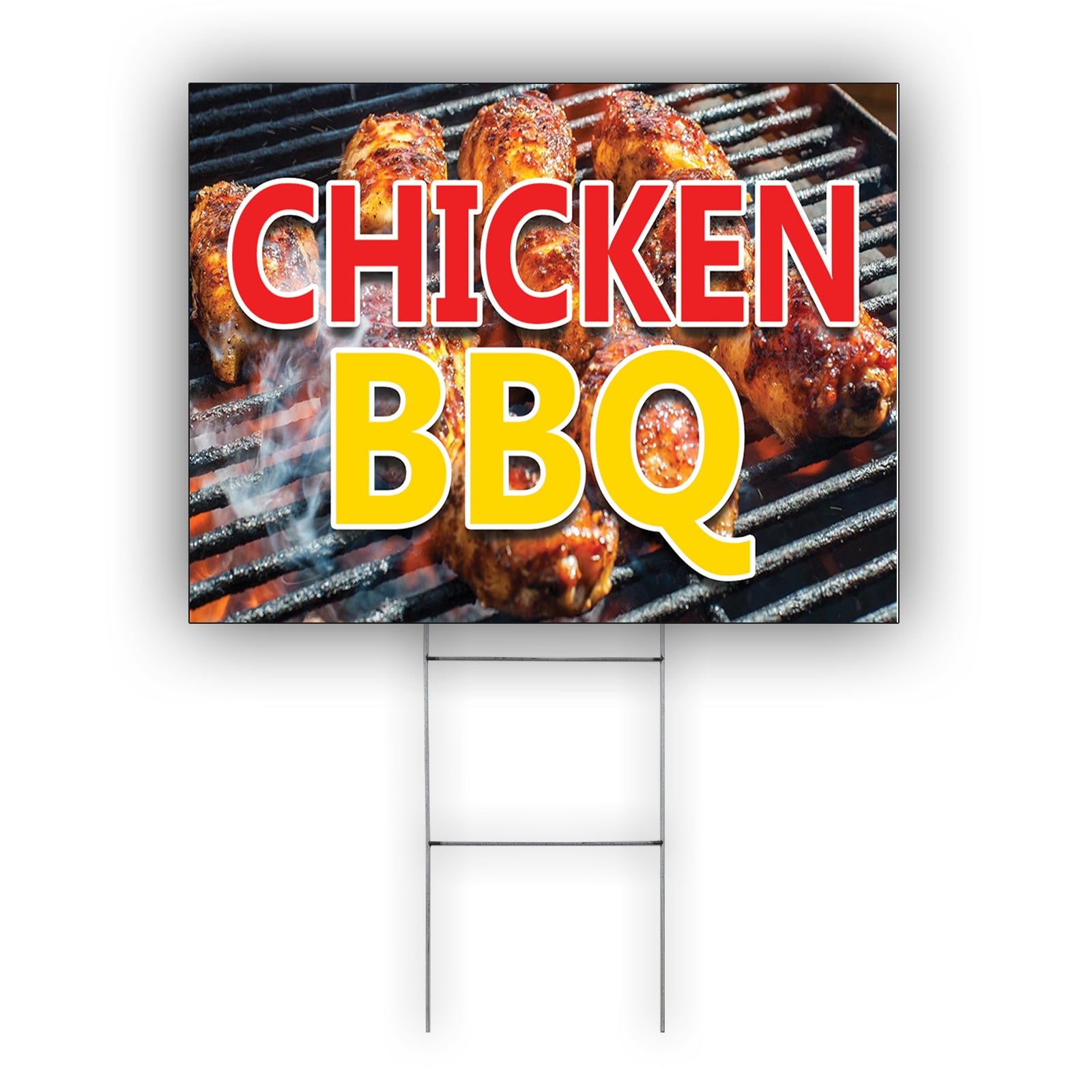 Chicken BBQ Coroplast Yard Sign - Sign Fever
