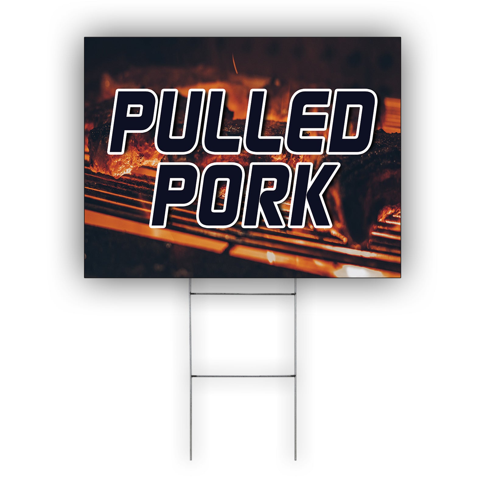Pulled Pork Coroplast Yard Sign - Sign Fever