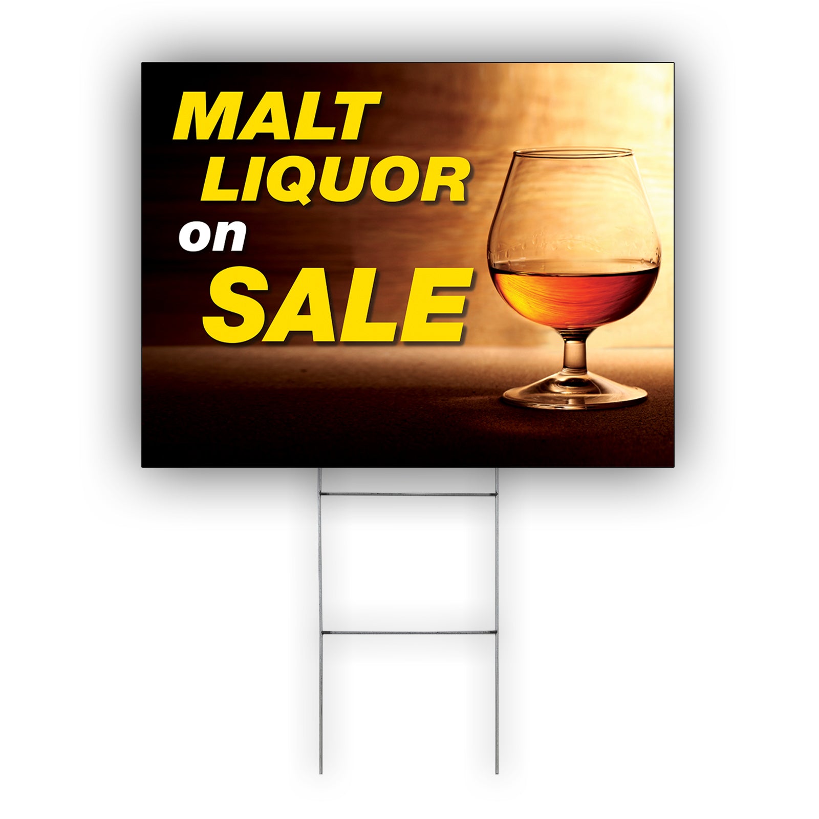 Malt Liquor On Sale Coroplast Yard Sign - Sign Fever