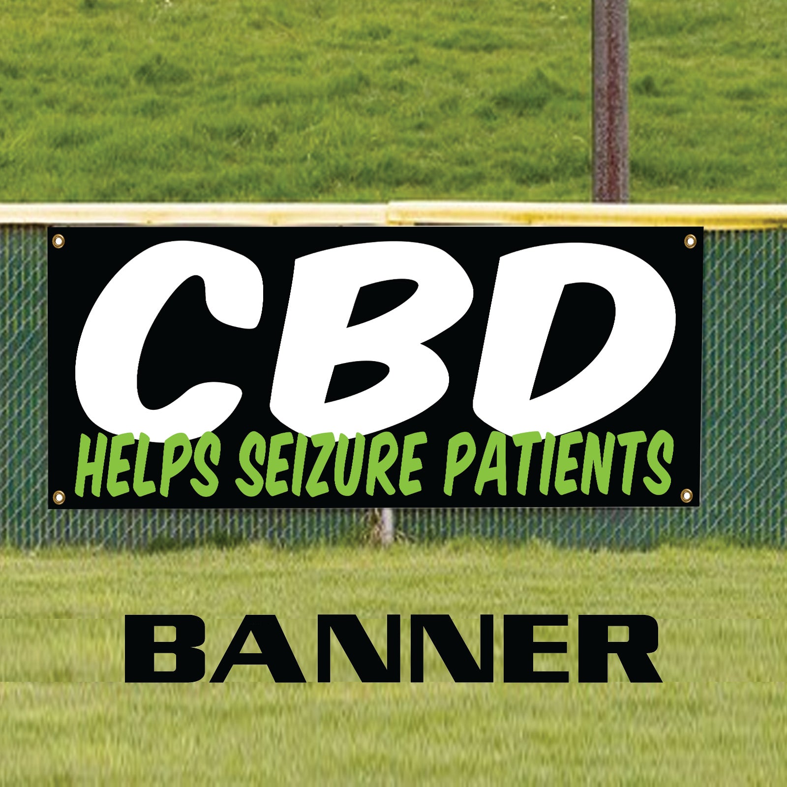 CBD Helps Seizure Patient Vinyl Printed Banner Sign – Sign Fever