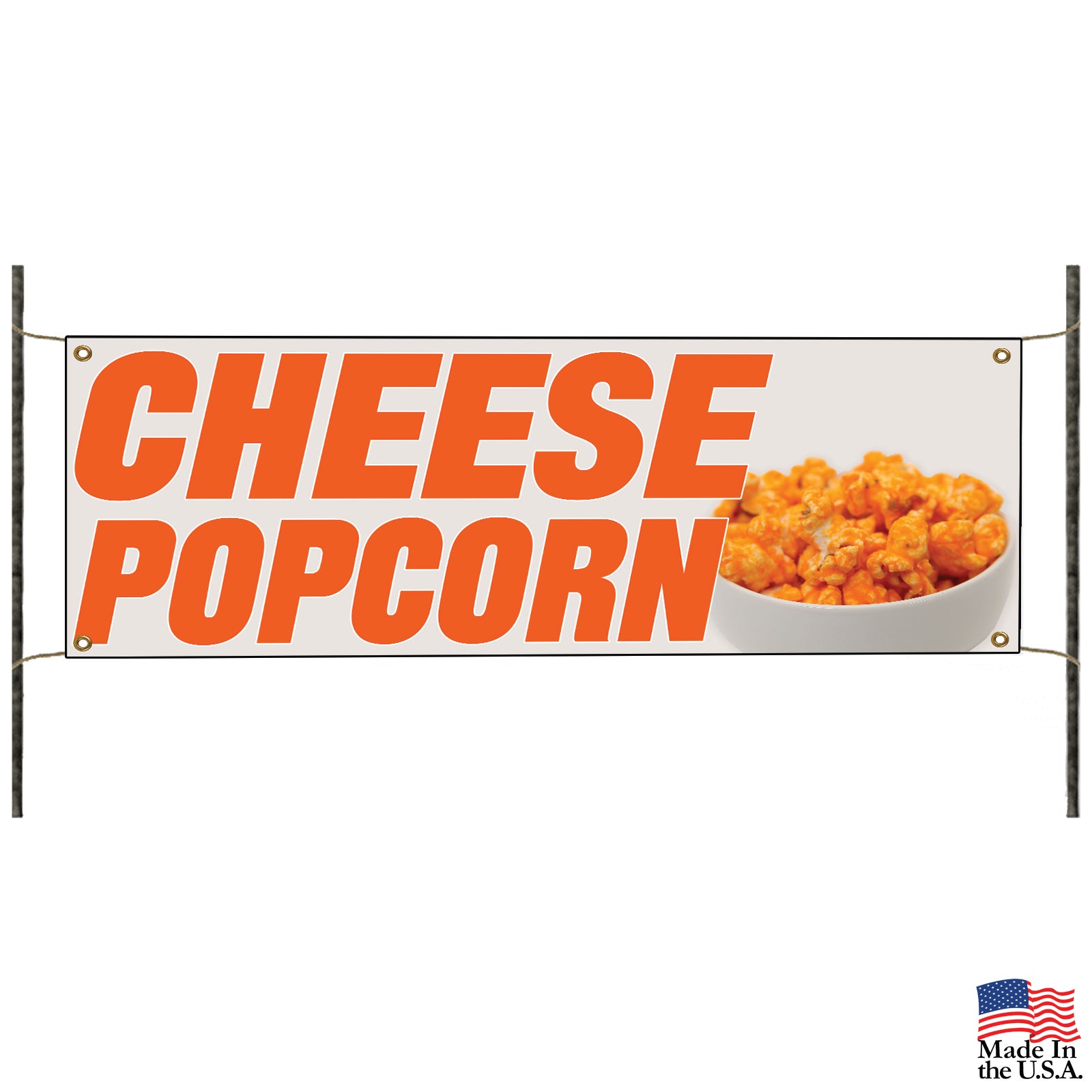 Cheese Popcorn Vinyl Printed Banner Sign - Sign Fever
