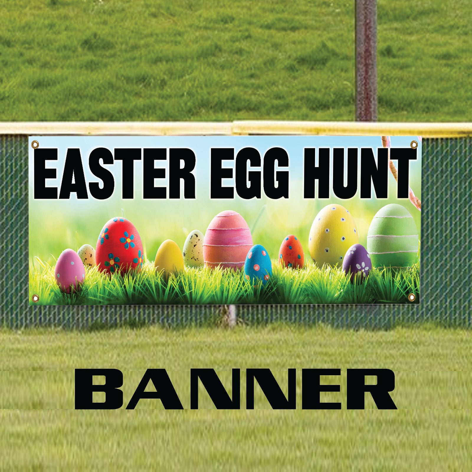 Easter Egg Hunt Vinyl Printed Banner Sign – Sign Fever
