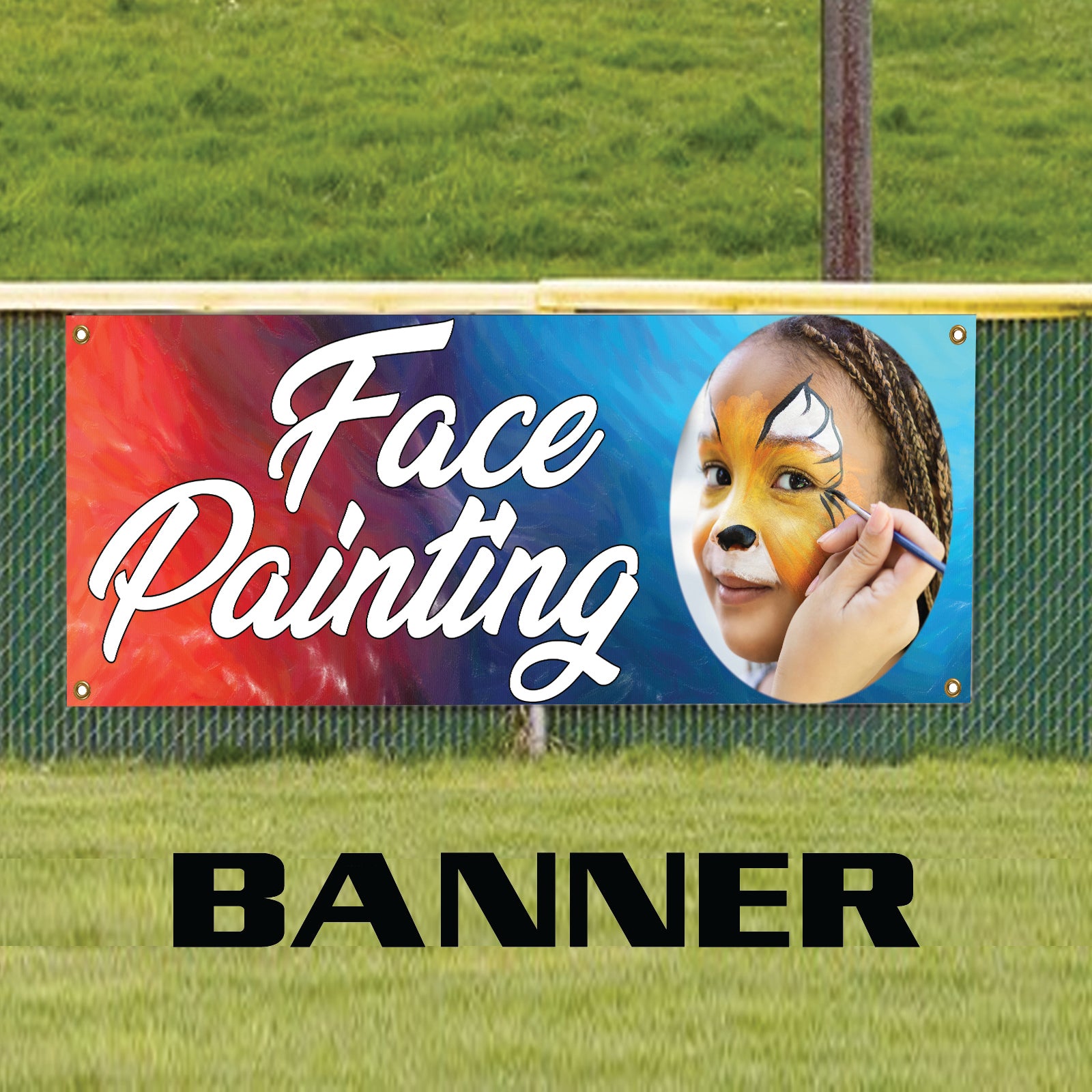 Face Painting Vinyl Printed Banner Sign – Sign Fever