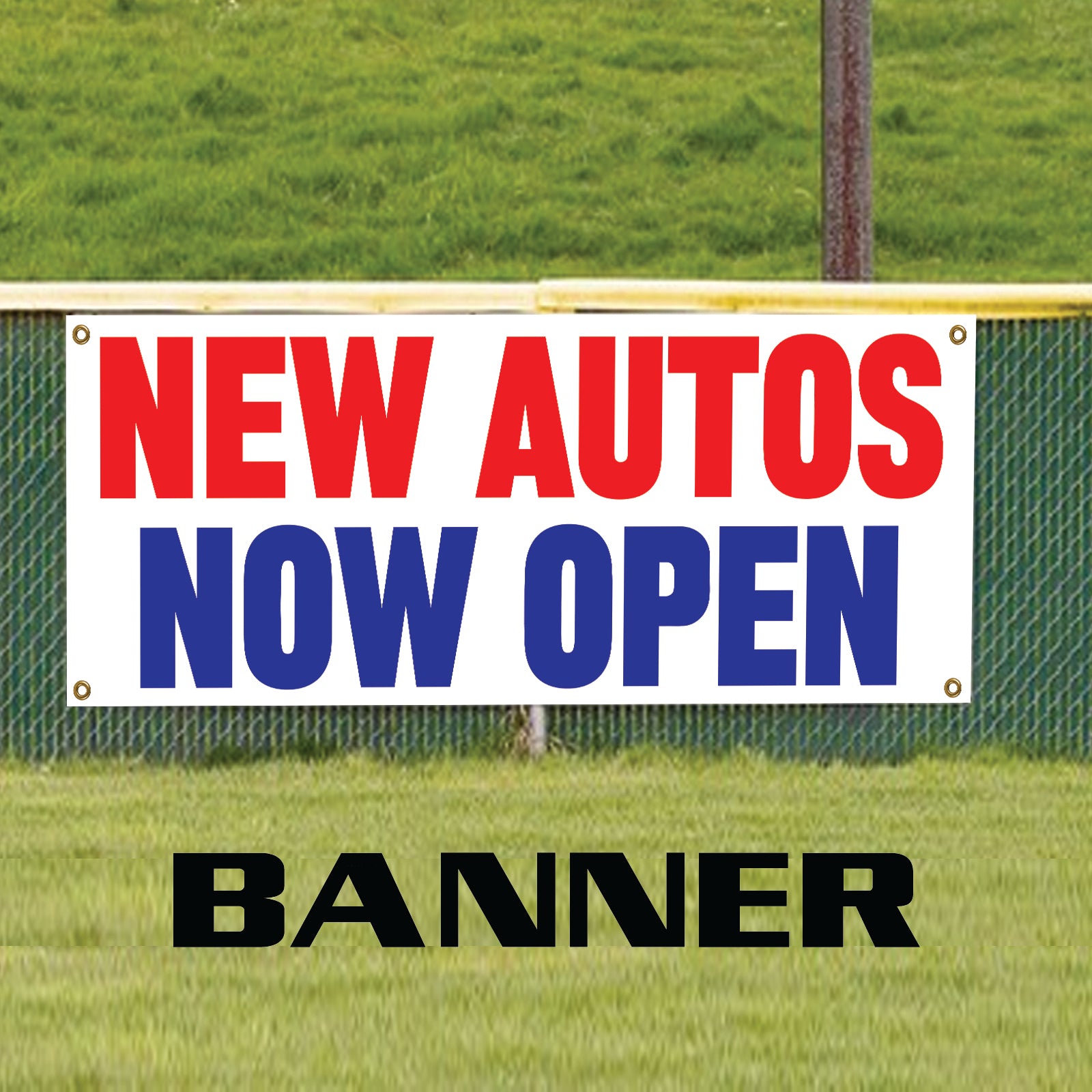 New Autos Now Open Vinyl Printed Banner Sign – Sign Fever