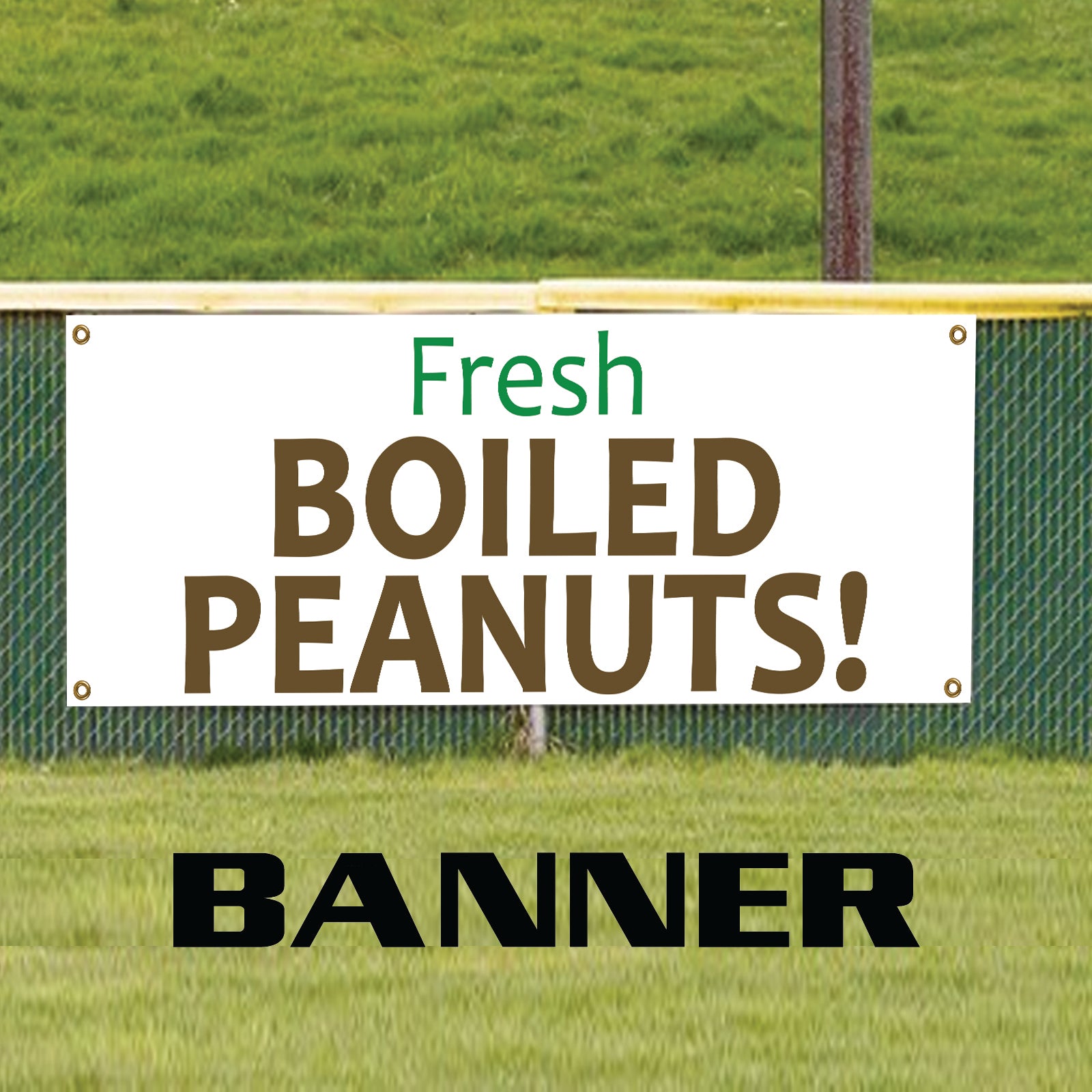 Hot Salted Roasted Nuts Dry Fruits Marketing Vinyl | Banner Sign – Sign ...