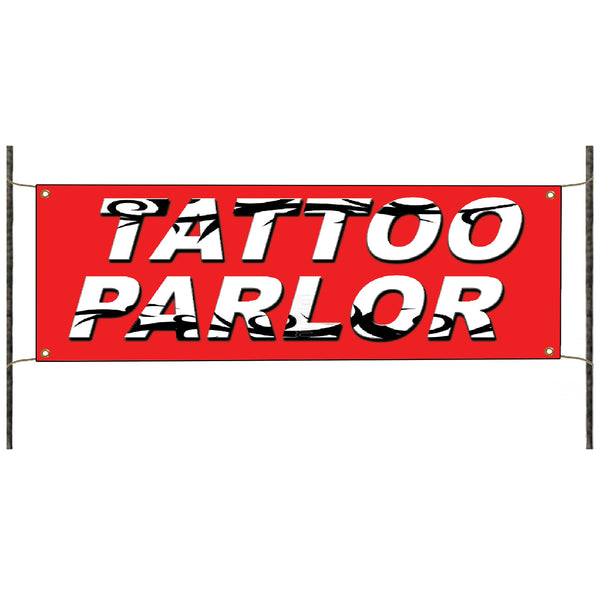 Tattoo Parlor Vinyl Printed Banner Sign - Sign Fever