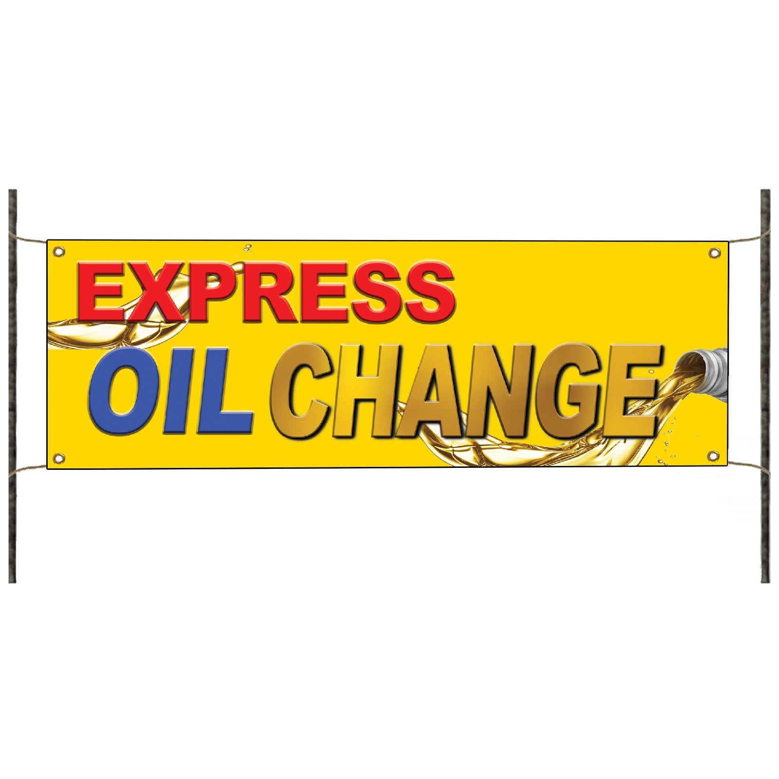 Express Oil Change Vinyl Banner Sign – Sign Fever