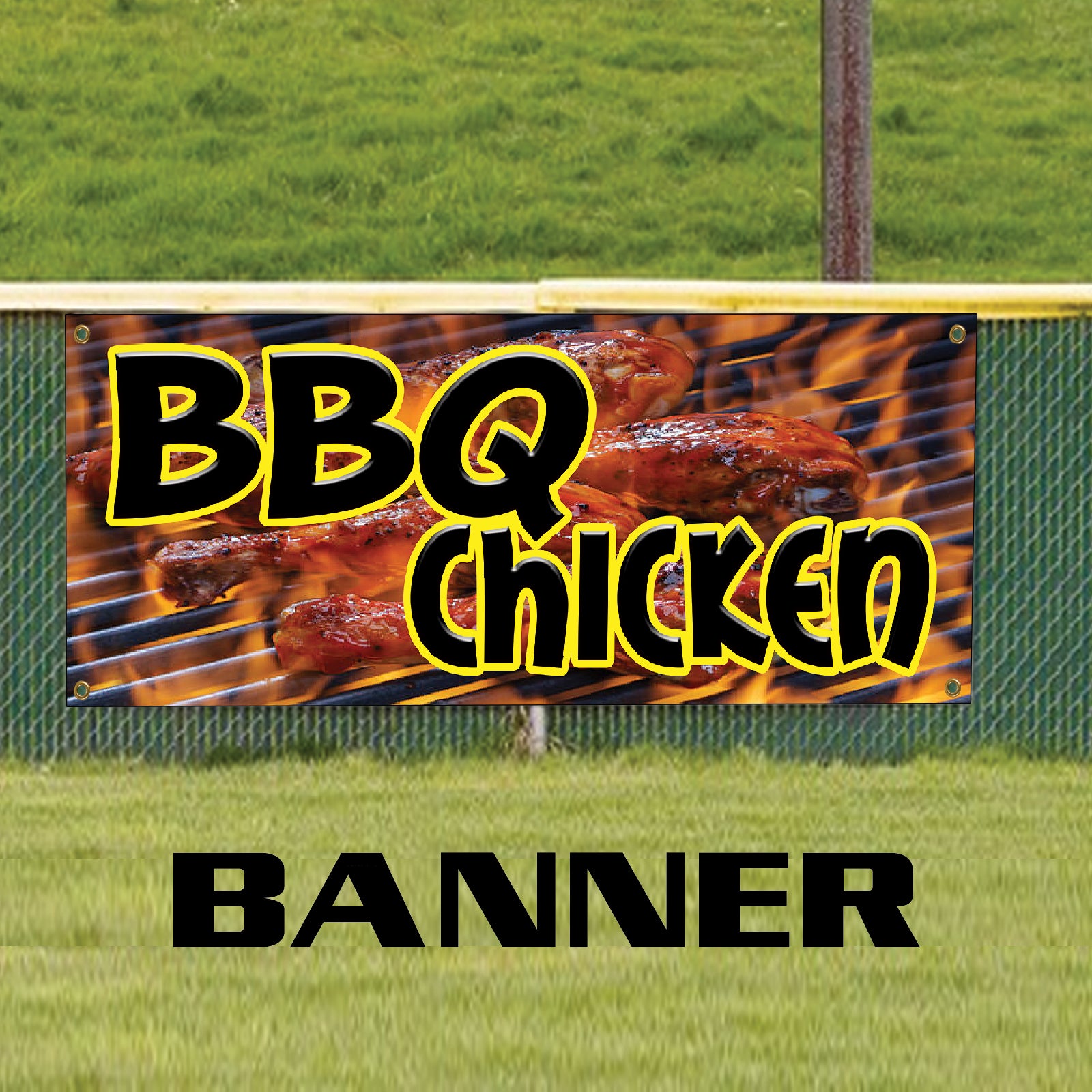 BBQ Chicken Vinyl Banner Sign - Sign Fever