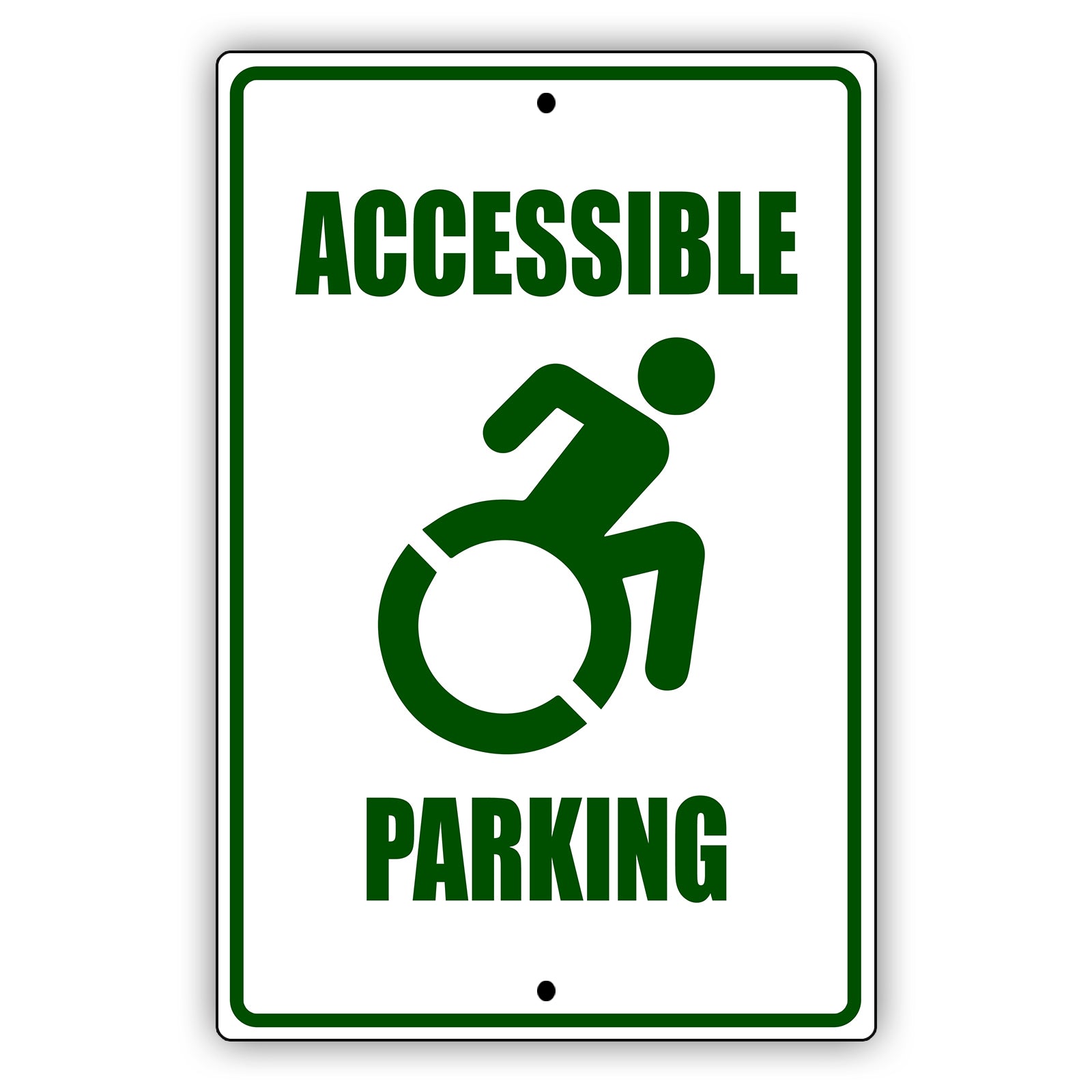 Accessible Parking Aluminum Metal Sign - Sign Fever