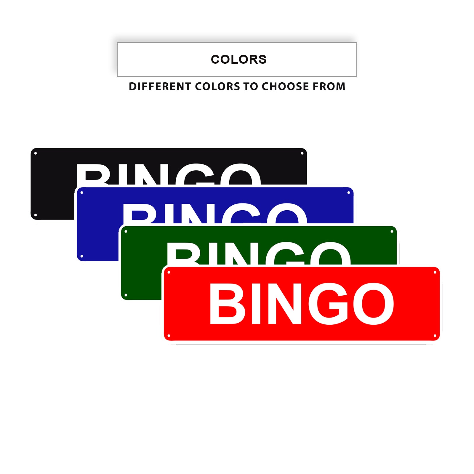 Bingo Aluminum Street Sign - Sign Fever