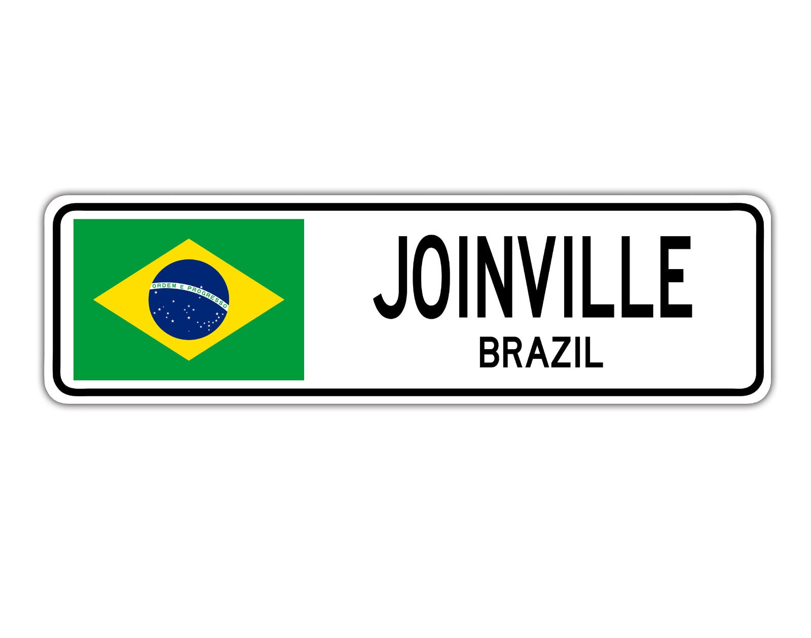 Joinville Brazil Country City Flag Aluminum Sign – Sign Fever