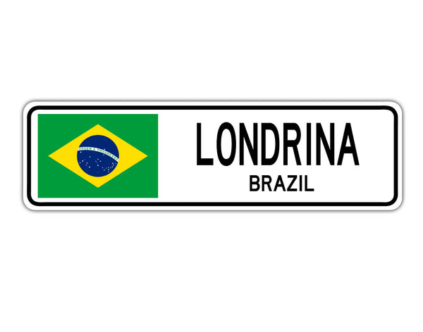 Londrina Brazil Country City Flag Aluminum Sign - Sign Fever