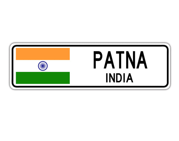 Patna India Country City Flag Aluminum Sign - Sign Fever