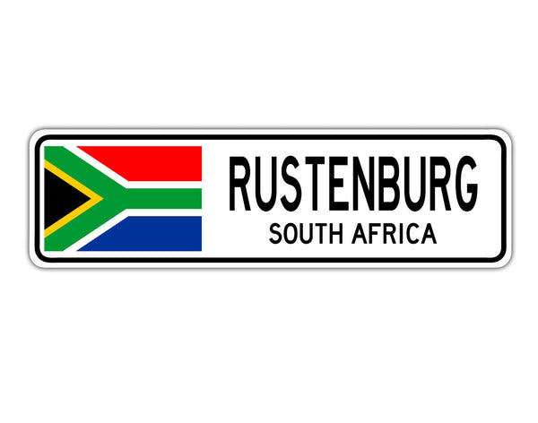 Rustenburg South Africa Country City Flag Aluminum Sign - Sign Fever