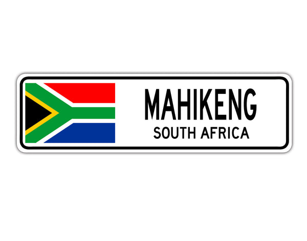 Mahikeng South Africa Country City Flag Aluminum Sign - Sign Fever