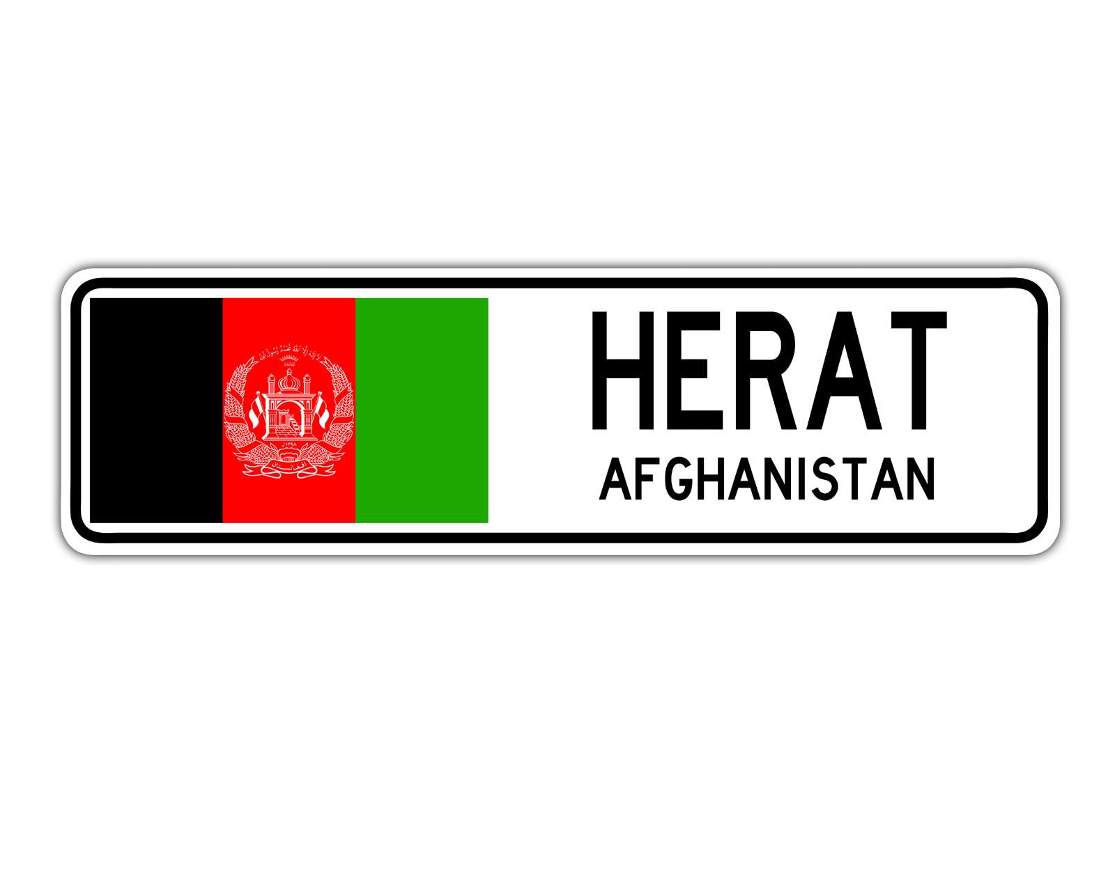 Herat Afghanistan Country City Flag Aluminum Sign – Sign Fever