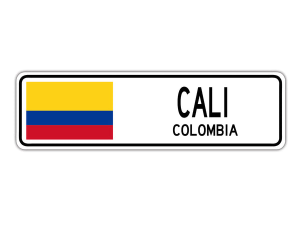 Cali Colombia Country City Flag Aluminum Sign - Sign Fever