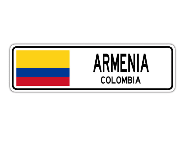 Armenia Colombia Country City Flag Aluminum Sign - Sign Fever