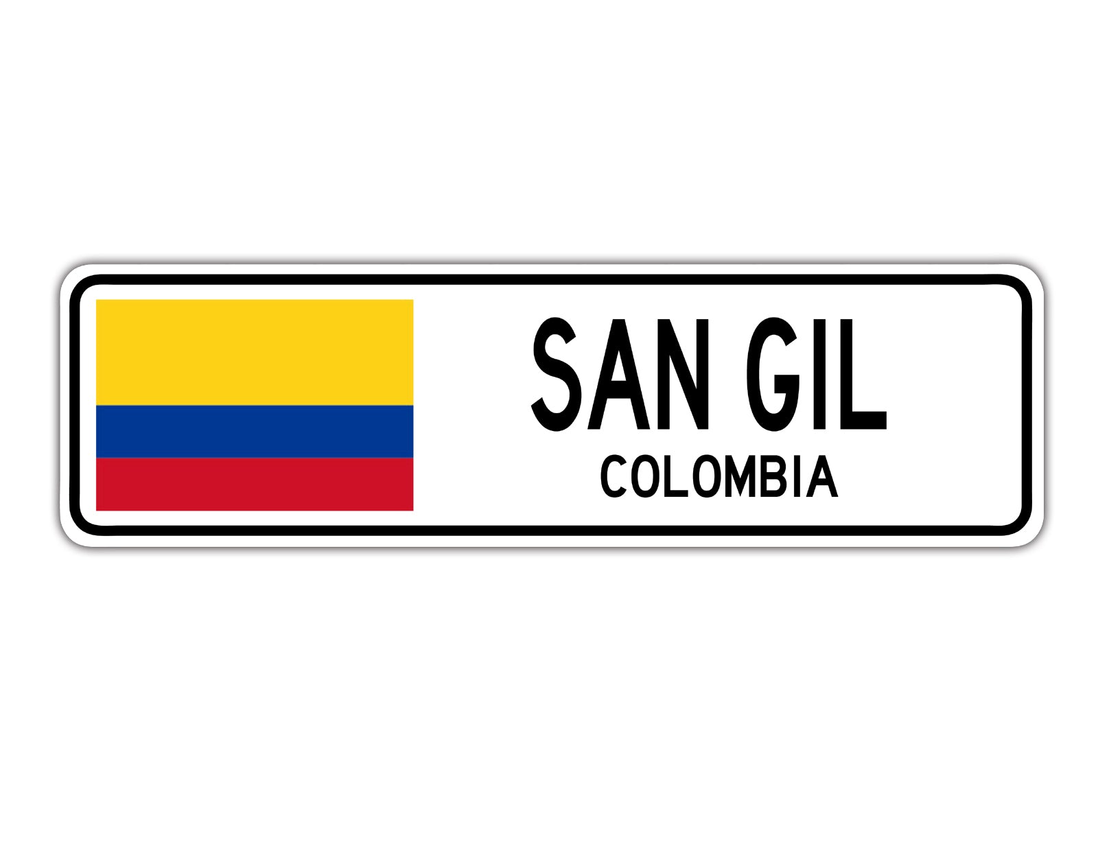 San Gil Colombia Country City Flag Aluminum Sign – Sign Fever