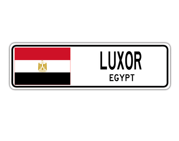 Luxor Egypt Country City Flag Aluminum Sign - Sign Fever